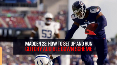 How to set up and run Glitchy Audible Down Scheme in Madden 23?